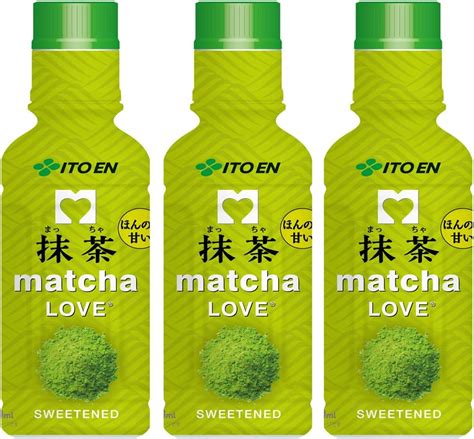 Amazon 旧品番 伊藤園 抹茶 Matcha Love Sweetened パウダーインキャップ 190ml×3本 お茶