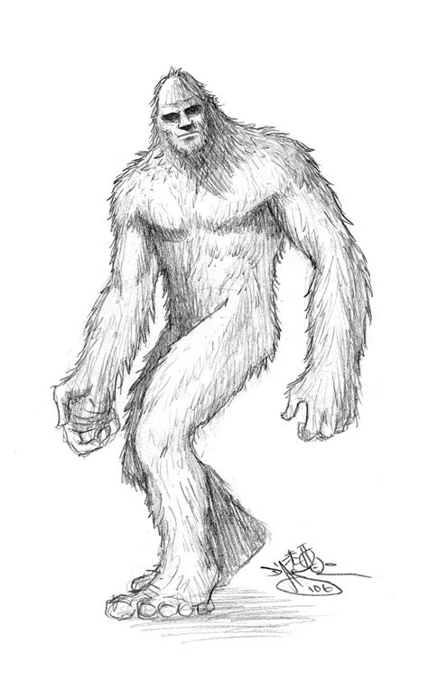 Sasquatch Drawing At Explore Collection Of Sasquatch Drawing