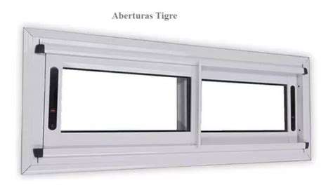 Ventanas Modena Aluminio Blanco 200x60 Vidrio 4 Mm