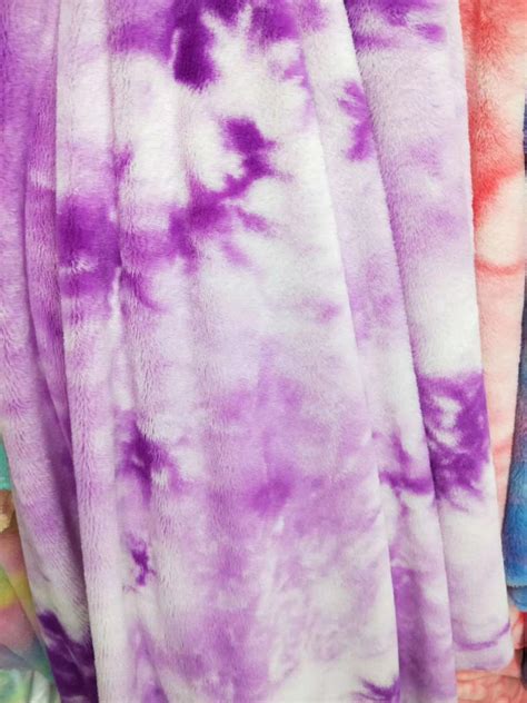 Geïmiteerd Konijn Pluche Rainbow Gradiënt Tie Dye Grandado