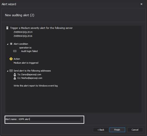 Gdpr Auditing In Apexsql Audit Tv