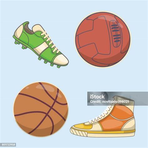 Ikon Sneakers Dalam Gaya Datar Terisolasi Pada Latar Belakang Putih