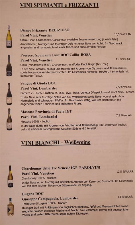 Speisekarte Von Il Cavallino Restaurant Forstern