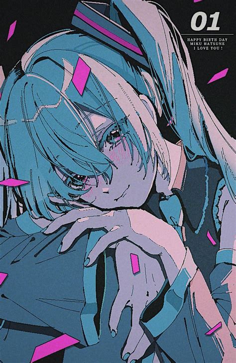 初音ミク「愛してるよ初音ミク生誕祭2023初音ミク誕生祭2023miku16th 」donのイラスト