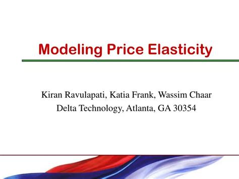 Ppt Modeling Price Elasticity Powerpoint Presentation Free Download Id4550232