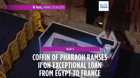 Sarcophagus Of Pharaoh Ramses II Unveiled In Paris In Rare Loan To France