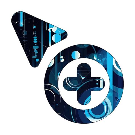 Premium Photo Image Icon Cursor Plus Blue Spheres Background Circle Shapes