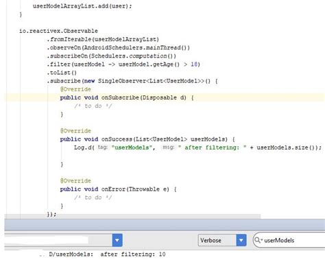 Java How To Filter Arraylist With Rxjava2 Stack Overflow
