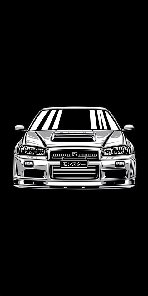 Black Nissan Skyline Gtr R34 Wallpaper 4k Nissan Skyline Gtr R34 Jdm