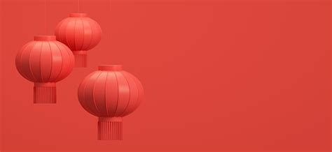 빨간색 배경에 플라스틱 등불 중국 휴일 배경 3d 렌더링 그림입니다 3차원 형태에 대한 스톡 사진 및 기타 이미지 3차원
