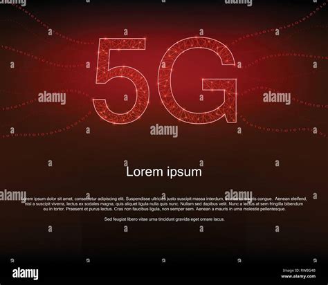 Red Binary Code Futuristic Stock Vector Images Alamy