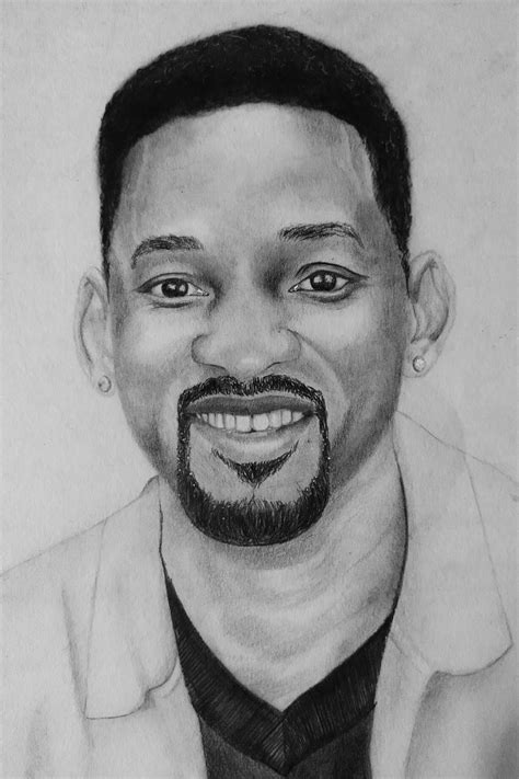 Pencil Sketch Of Will Smith