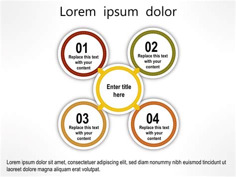 Radial Process PowerPoint Diagram Slide Radial Process Diagram Diagram For PowerPoint
