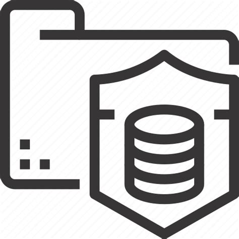 Data Database Document File Protection Secure Security Icon
