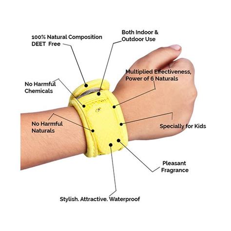 Buy Baby Safety Inc Yellow Mosquito Repellent Band 2 Refills 6 Anti