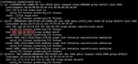 Nginx 使用 Keepalived 搭建 Nginx 高可用