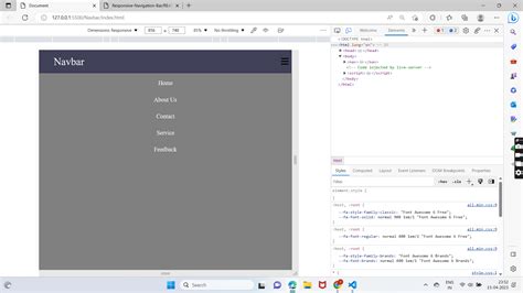 github vipinkm1 responsive navigation bar