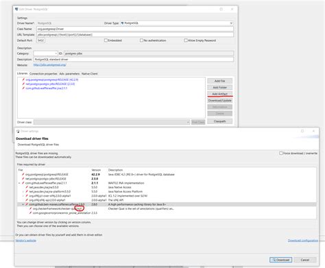 Null Artifact Version When Adding Waffle Jna To Postgressql Driver · Issue 7744 · Dbeaver