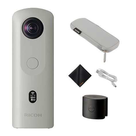 Ricoh Theta Sc2 360° Business Camera Lens Cap Microfiber Cloth Bundle