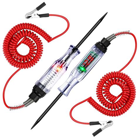 Test Light 2pcs 6v 24v Dc Car Circuit Tester Light And Digital Lcd Car