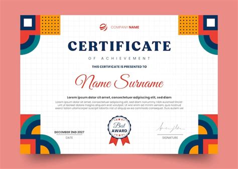 Premium Psd Certificate Design