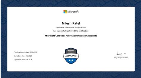 Nilesh Patel On Linkedin Micorsoft Azure Skillsdevelopment Azurecertified