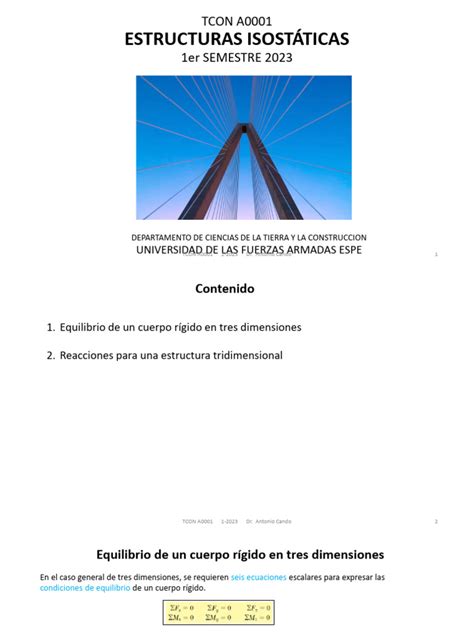 Clase 9 Estructuras Isostáticas Pdf Ecuaciones Física