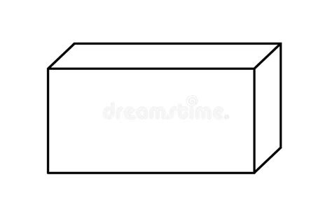 Three Dimensional Geometric Illustration Of A Rectangular Prism Or