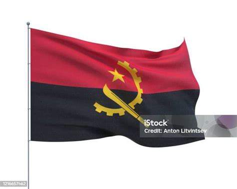 세계의 깃발을 흔들어 앙골라의 국기 흰색 배경 3d 그림에서 격리되었습니다 앙골라 국기에 대한 스톡 사진 및 기타 이미지 앙골라 국기 0명 국가 지리적 지역 Istock