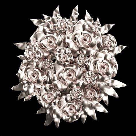 عنصر زیبا طلا رز گچبری زیور قاب تصویر سه بعدی رندر سه بعدی 1620919