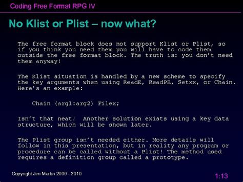 Coding Free Format RPG IV April SEMIUG