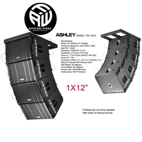 Jual SPEAKER LINE ARRAY ASHLEY TW 112 LA TW112LA TW 112LA ORIGINAL