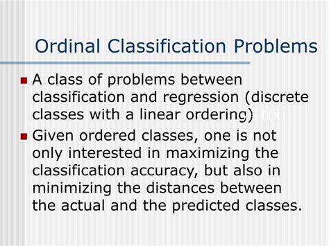 Ppt Combining Classification And Model Trees For Handling Ordinal Problems Powerpoint