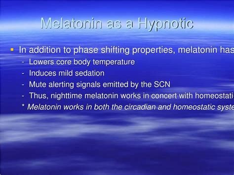 Ppt Melatonin Powerpoint Presentation Free Download Id 3420796