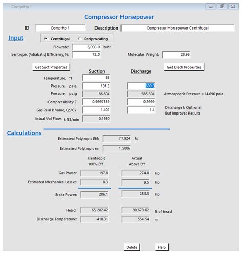How To Calculate Compressor Hp Process Engineering ToolS