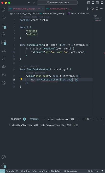 Find Words Containing Character 2942 Golang Short Golang Coding