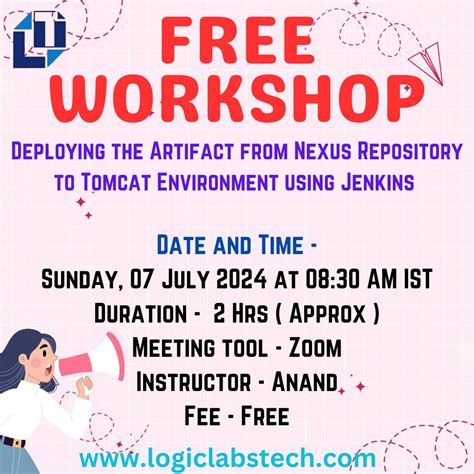 📢free Workshop📢 Register Using Logiclabs Technologies Facebook
