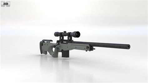 360 View Of Accuracy International Arctic Warfare L96a1 3d Model
