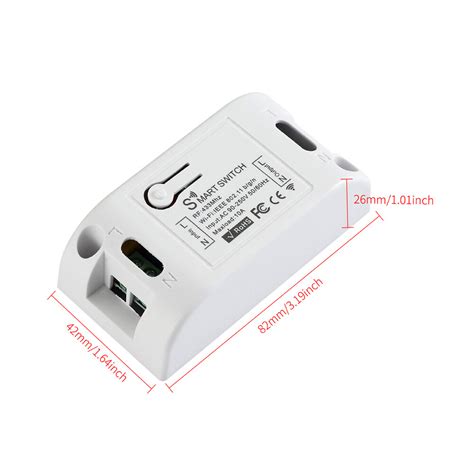 Wifi Rf 433 Mhz Diy Light Switch Module Receiver Relay 86 Portable