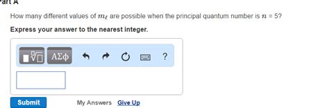 Solved How Many Different Values Of Ml Are Possible When