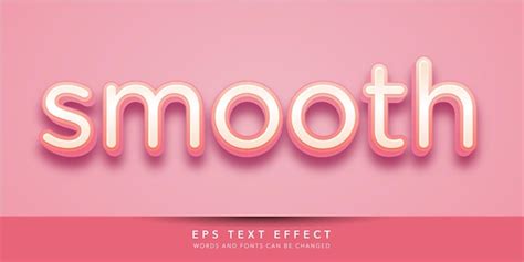 Premium Vector Smooth 3d Editable Text Effect