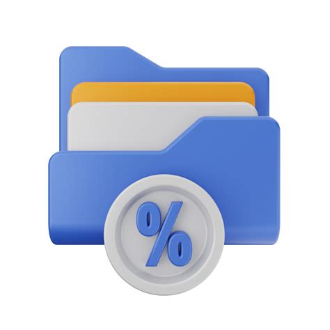 3d File Folder Icon Illustration 22361461 Png