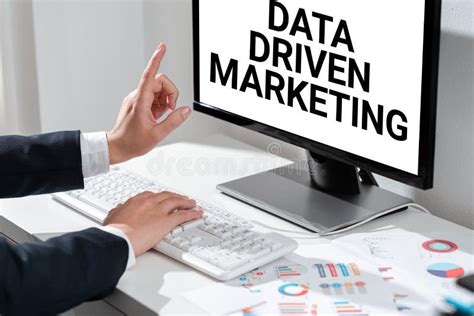 Text Caption Presenting Data Driven Marketing Business Showcase