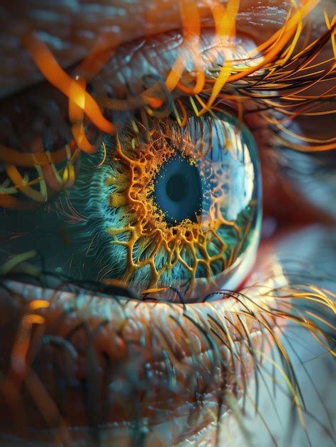 Intricate Human Eye Anatomy Premium Ai Generated Image