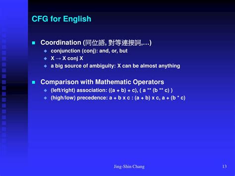 PPT Context Free Grammar CFG Specification For Structures Constituency PowerPoint