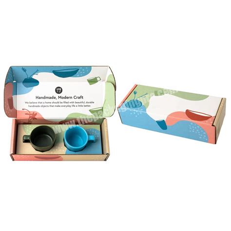 Custom Cardboard Coffee Mug Shipping Packaging Boxes For Mugs
