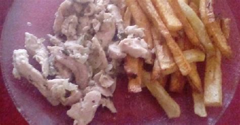 Pollo Hervido Cjugo De Naranjas Y Fritas Receta De Elisa Cookpad