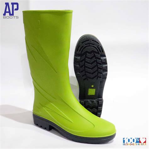 Jual Ap 2017 Lemon Green 37 43 Sepatu Boot Safety Karet Ap Boots