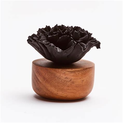 French Porcelain Diffuser Carnation Black Zingaro Floral Perfumery