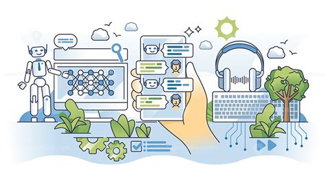 Coding Help And Online Advices Reading For Programming Outline Hands Concept Vectormine